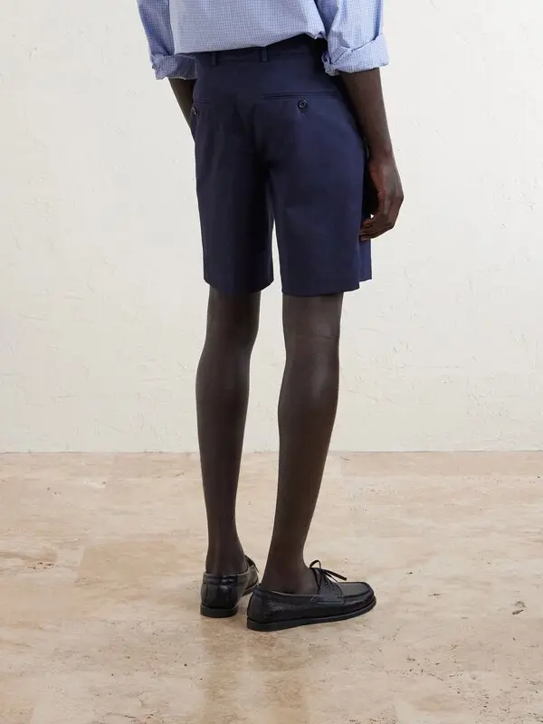 SLOWEAR Slim-fit Cotton-blend Gabardine Chino Shorts