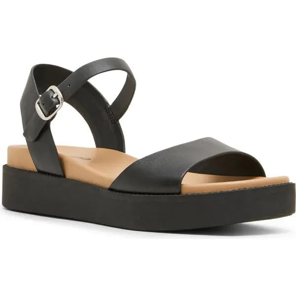 Blondo Rifkin Waterproof Ankle Strap Sandal - Black Leather