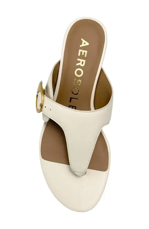 Aerosoles Flip Flops - Eggnog Nappa