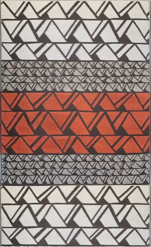 MAD MATS Zig Zag Rug - Oxide - 2.5'x8'