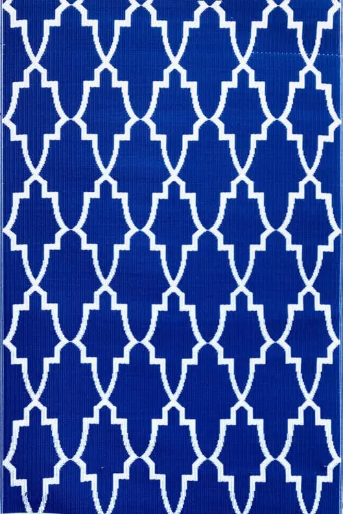 MAD MATS Casa Blanca Rug - Blue White - 5'x8'