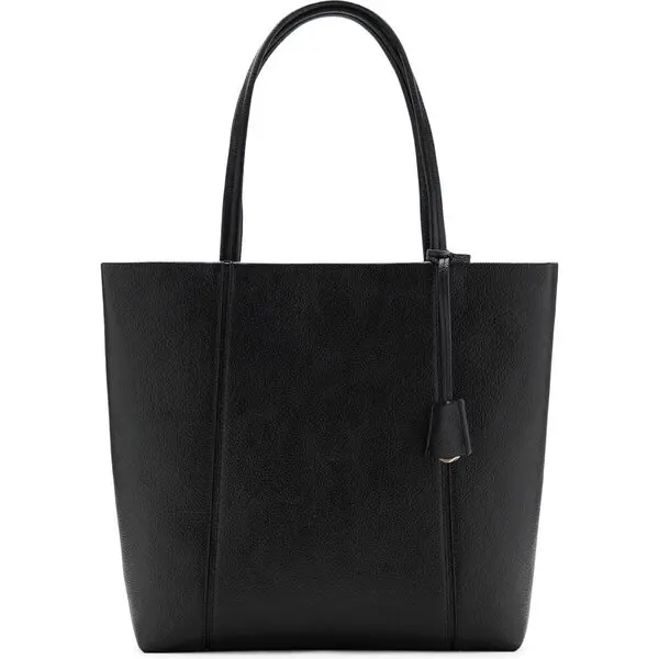 Mango Faux Shopper Bag - Black