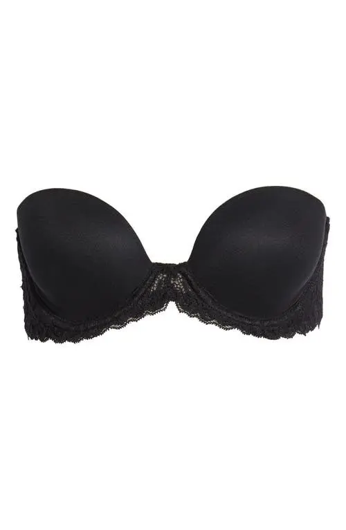 Natori Feathers Underwire Plunge Strapless Bra - Black