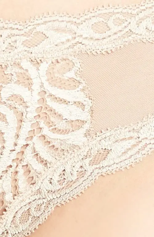 Natori Feathers Lace Hipster - Cafe