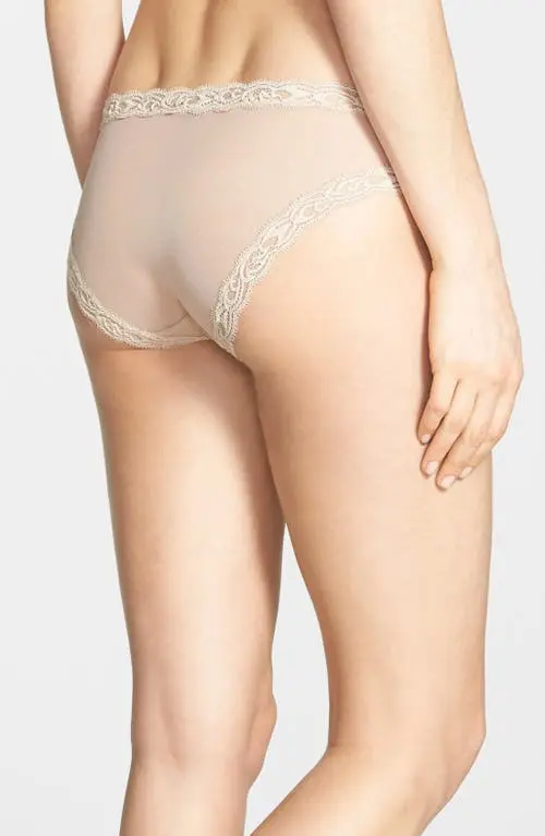 Natori Feathers Lace Hipster - Cafe