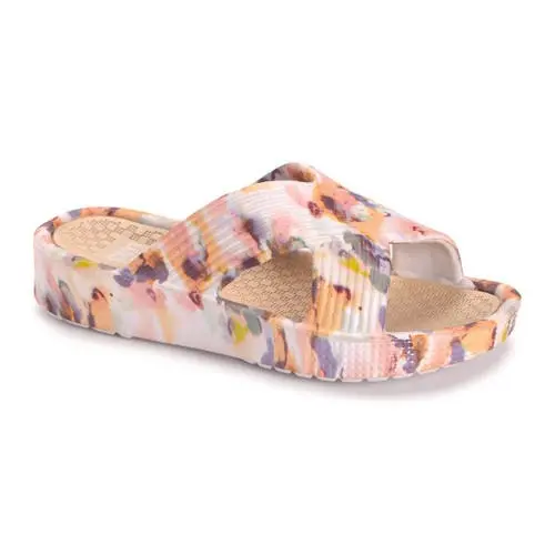 MUK LUKS Spa Day Sandal - Watercolor Floral
