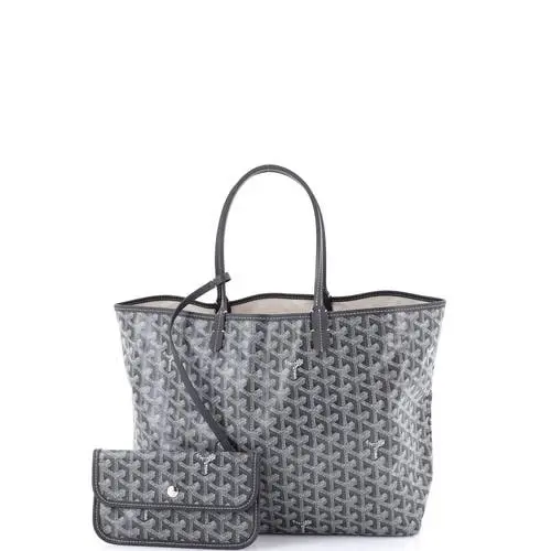 Goyard Saint Louis Pm Tote Coated Canvas - Gray