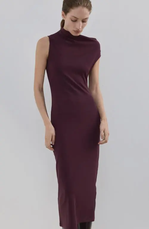 Mango Asymmetric Midi Sheath Dress