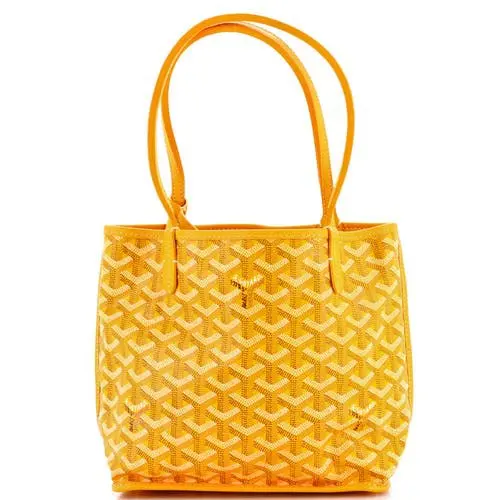 Goyard Anjou Reversible Tote Coated Canvas Mini - Yellow