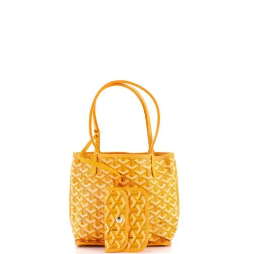 Goyard Anjou Reversible Tote Coated Canvas Mini - Yellow