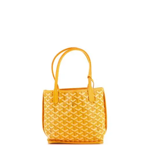 Goyard Anjou Reversible Tote Coated Canvas Mini - Yellow