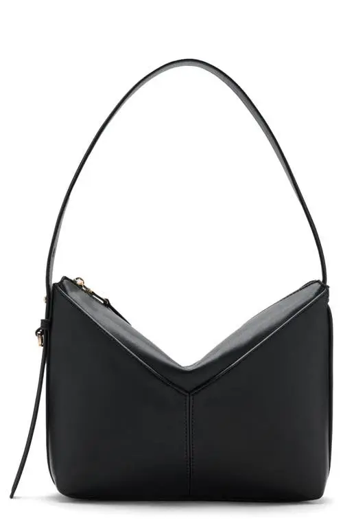 Mango Adjustable Strap Faux Leather Shoulder Bag
