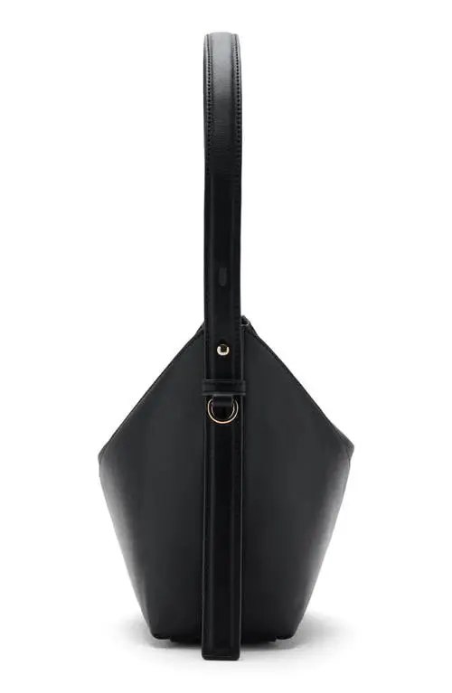 Mango Adjustable Strap Faux Leather Shoulder Bag
