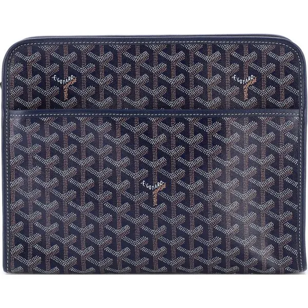 GOYARD Jouvence Toiletry Pouch Coated Canvas Gm - Blue