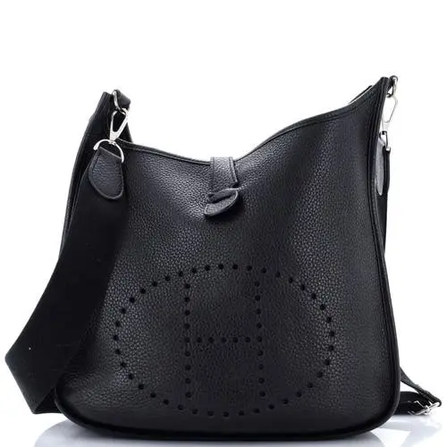 Hermès Evelyne Bag Gen Iii Clemence Gm - Black