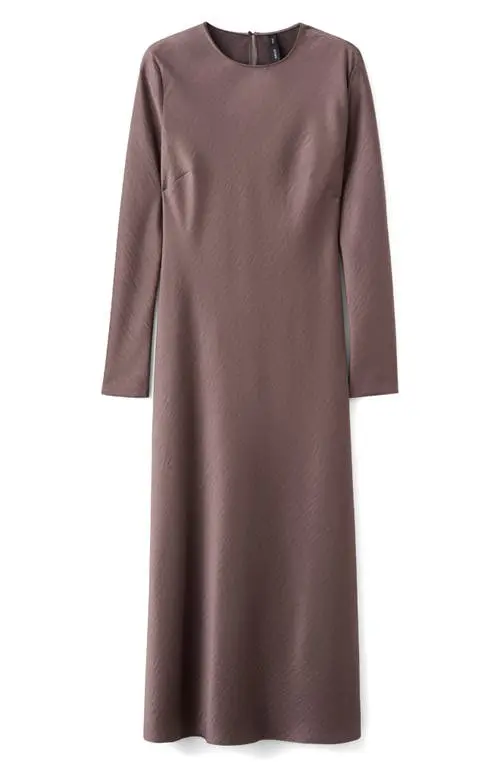 Mango Textured Satin Midi Dress