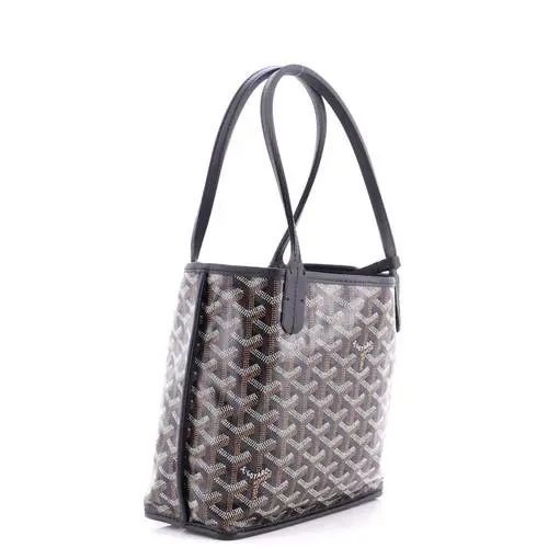Goyard Anjou Reversible Tote Coated Canvas Mini - Black