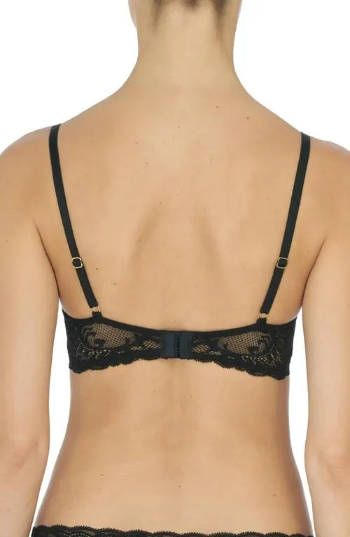 Natori Feathers Lace Plunge Nursing T-shirt Bra - Black
