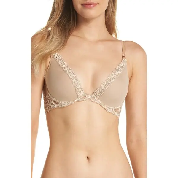 Natori Feathers Underwire Contour Maternity/nursing Bra - Café
