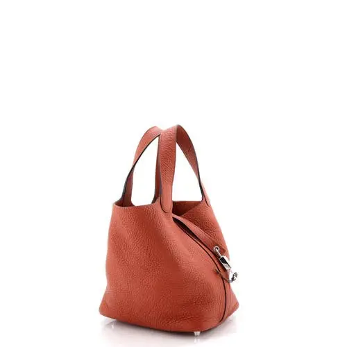 Hermès Picotin Lock Bag Clemence Pm - Brown