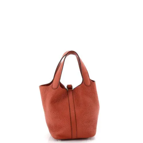 Hermès Picotin Lock Bag Clemence Pm - Brown