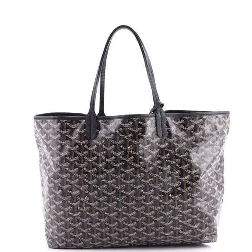 Goyard Saint Louis Pm Tote Coated Canvas - Black