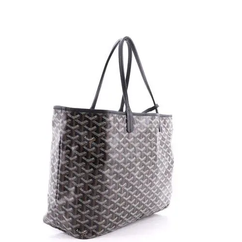 Goyard Saint Louis Pm Tote Coated Canvas - Black