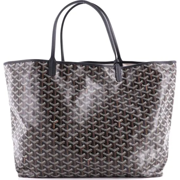 Goyard Saint Louis Gm Tote Coated Canvas - Black