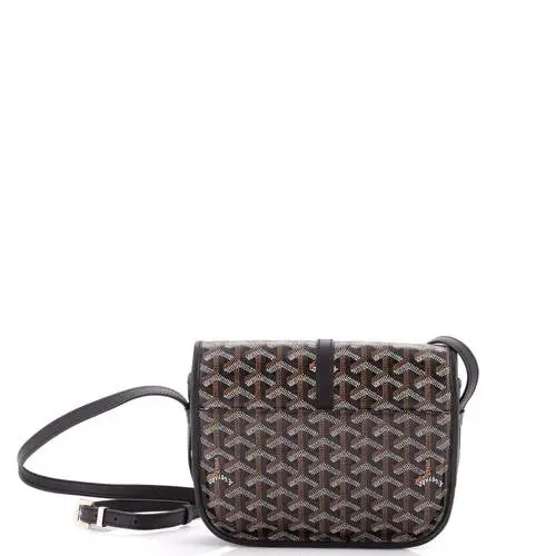 Goyard Belvedere Ii Messenger Bag Coated Canvas Pm - Black