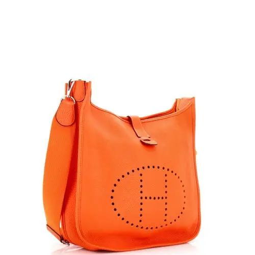 Hermès Evelyne Bag Gen Iii Clemence Gm - Orange