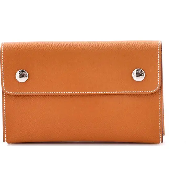 Hermès Hermesnap Wallet Bag Epsom - Metallic Gold