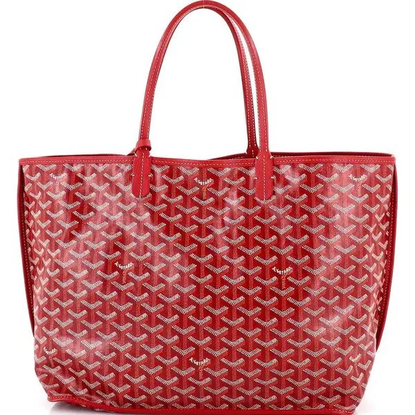GOYARD Anjou Reversible Tote Coated Canvas Pm - Red