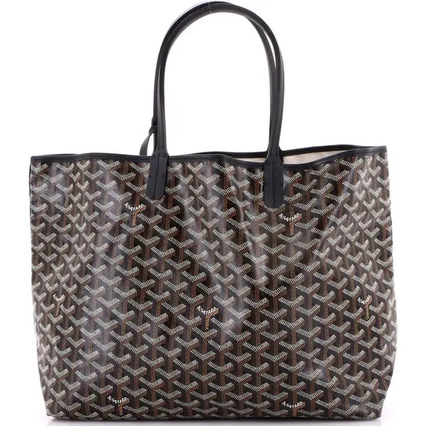 Goyard Saint Louis Pm Tote Coated Canvas - Black