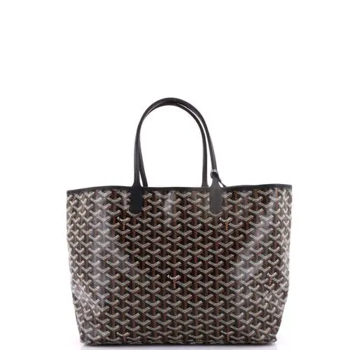 Goyard Saint Louis Pm Tote Coated Canvas - Black