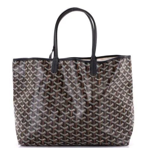 Goyard Saint Louis Pm Tote Coated Canvas - Black