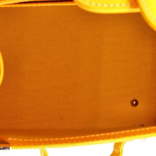 Goyard Saigon Top Handle Bag Coated Canvas With Leather Pm - Yellow