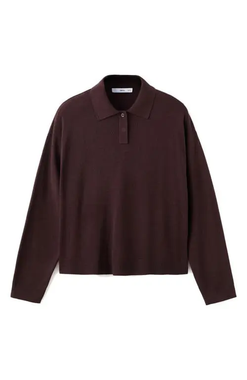 Mango Collared Polo Sweater