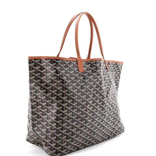 Goyard Saint Louis Tote Coated Canvas Gm - Brown