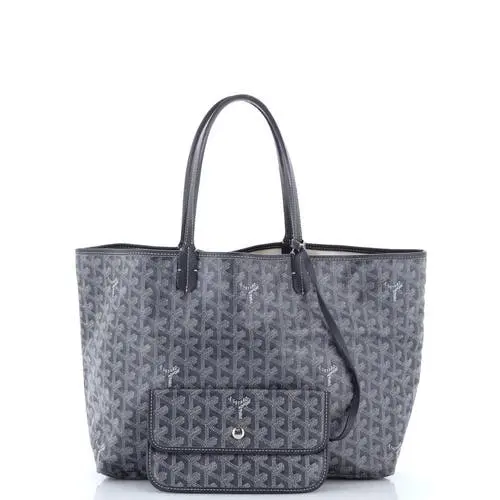 Goyard Saint Louis Tote Coated Canvas Pm - Grey