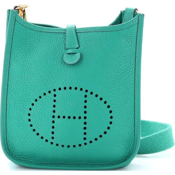 HERMES Evelyne Bag Gen Iii Clemence Tpm - Vert Verone