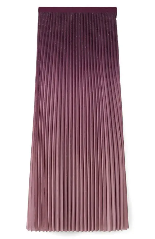 Mango Pleated A-line Skirt - Light/pastel Purple