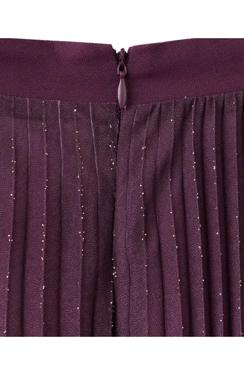 Mango Pleated A-line Skirt - Light/pastel Purple