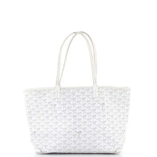 Goyard Artois Tote Coated Canvas Pm - White