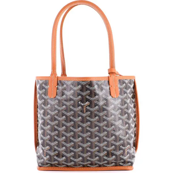 Goyard Anjou Reversible Tote Coated Canvas Mini - Brown