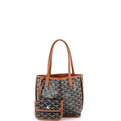 Goyard Anjou Reversible Tote Coated Canvas Mini - Brown