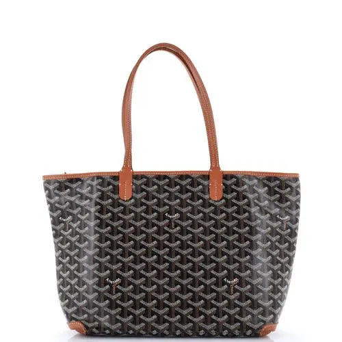 Goyard Artois Tote Coated Canvas Pm - Brown