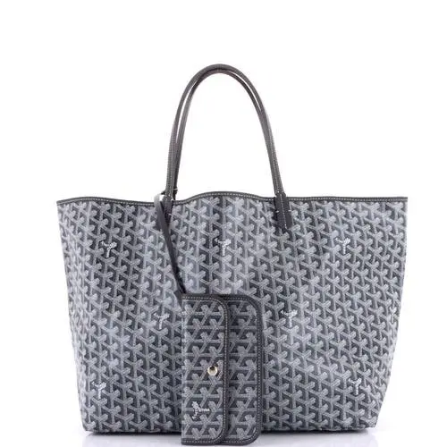 Goyard Saint Louis Tote Coated Canvas Gm - Grey
