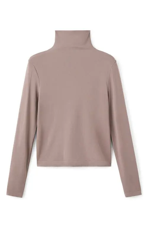 Mango Seamless Turtleneck Top