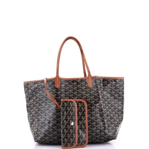 Goyard Saint Louis Pm Tote Coated Canvas - Brown