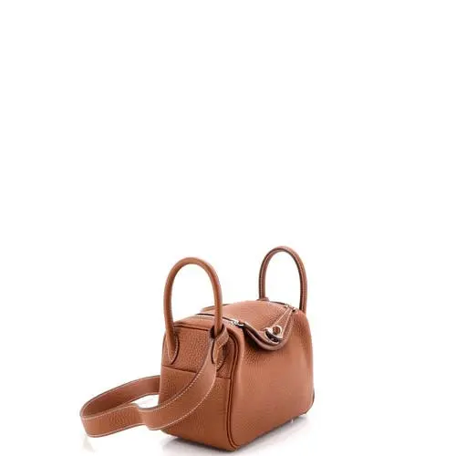 Hermès Lindy Bag Clemence Mini - Metallic Gold